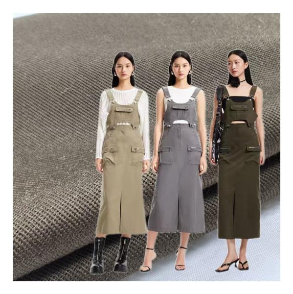 Quality Durable Woven for Tencel Cotton Trench Coat Fabric Smooth for Custom Tailored Dresses and Coats for sale