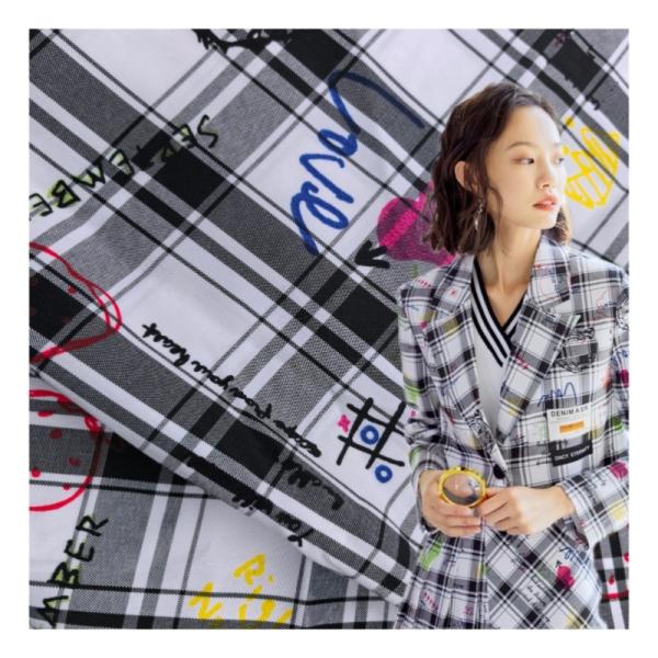 Quality Good Quality Plaid Fabric High-Quality Printing for Statement Spring Apparel for sale