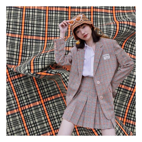 Quality Wholesale Custom 170gsm Organic Eco-Friendly Striped Fabrics 73% Cotton 27% Linen for Girls' Dresses and Suits for sale