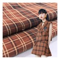 Quality 190GSM Terylene 70% Rayon 28% Spandex 2% Checkered Woven Fabric for Dresses and for sale