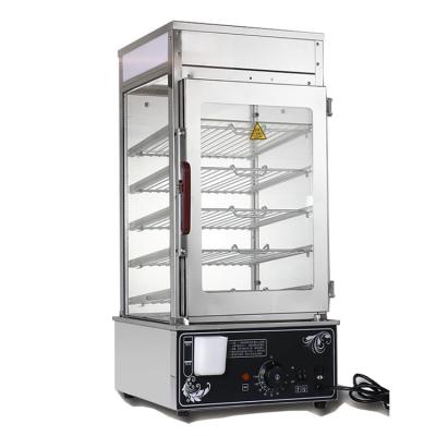 China Commercial Stainless Steel 5 Trays Electric Glass Display Food Steamer For Sale WT8613824555378 for sale