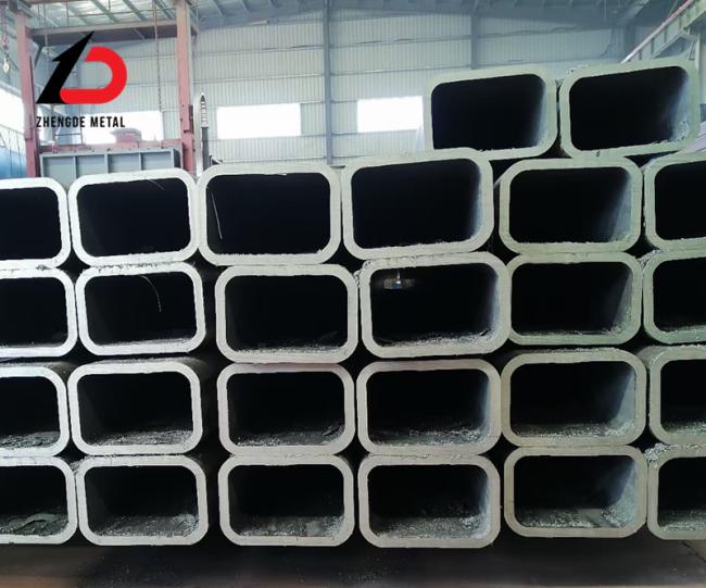 China Factory S235jr Ss400 S235j0 A572 Carbon Steel Rectangular Seamless Tube Low Carbon Seamless Steel Tube Galvanzied Rectangular Tube for Building Material