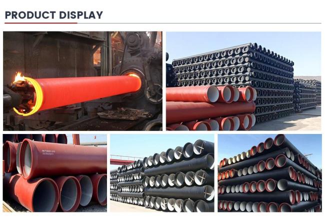K7 K8 K9 200mm 300mm 350mm 400mmprofessional ISO2531 En 545 En 598 Tyton Push-in Joint Centrifugal Casting Ductile Iron Pipes