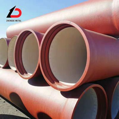 China Ductile Iron Cast Pipe for Water Supply Underground DN80-DN2000 Ductile Iron Cast Pipe for sale