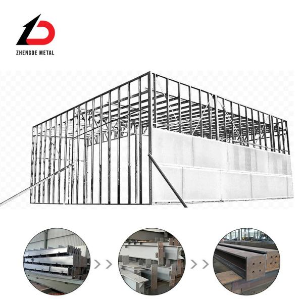 Quality Galvanized Metal Frame Structure JIS Prefab Warehouse Building Machinability for sale