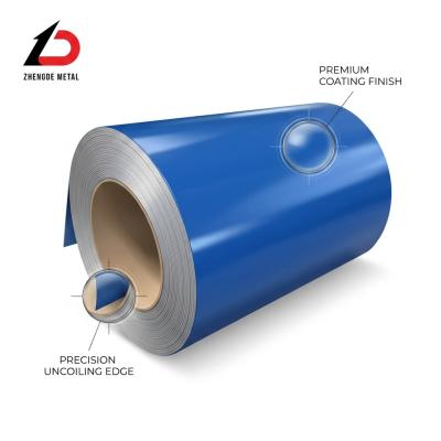 China HDP High Durability Polyester PPGI Steel Coil 0.30mm-0.80mm Industrial Roofing Warehouse Panel Material for sale