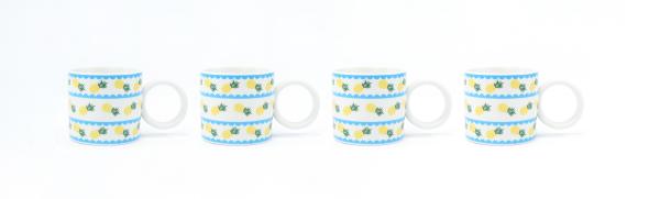 Quality Pineapple & Stripe Ceramic Dinnerware Set for sale