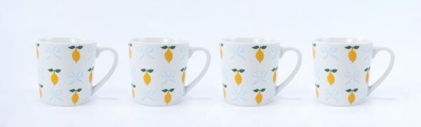 Quality Lemon & Bow Ceramic Dinnerware Set for sale