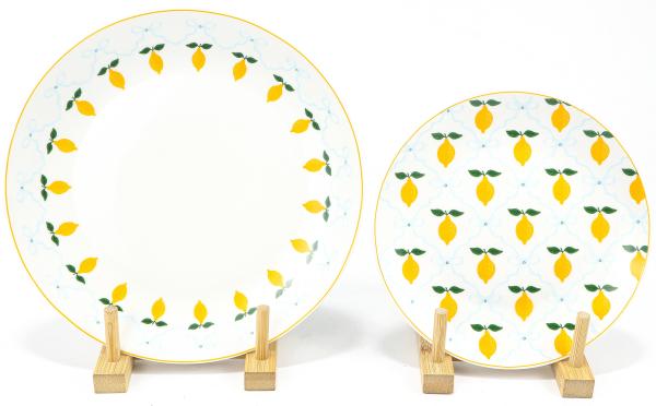 Quality Lemon & Bow Ceramic Dinnerware Set for sale