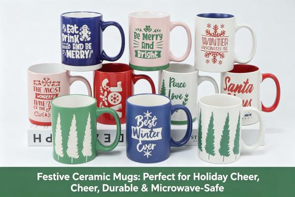 Quality ☕ Festive Winter & Christmas Ceramic Mug Collection for sale