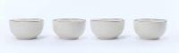 Quality Speckled Cream Embossed Wave Ceramic Tableware Collection for sale