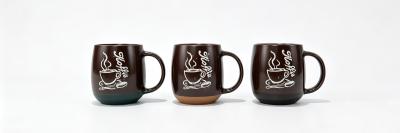 China Vintage Speckled Dark Brown Coffee Theme Ceramic Mug Full Collection (6 Series, 4 Base Color Variants) for sale