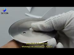 How to use  round paper cutting blade