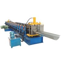 China Automatic Downspout Pipe Roll Forming Machine , Gutter Downspout Machine Weight 6T for sale