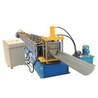 China Automatic Downspout Pipe Roll Forming Machine , Gutter Downspout Machine Weight 6T for sale