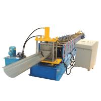 China Automatic Downspout Pipe Roll Forming Machine , Gutter Downspout Machine Weight 6T for sale