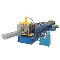 China Automatic Downspout Pipe Roll Forming Machine , Gutter Downspout Machine Weight 6T for sale
