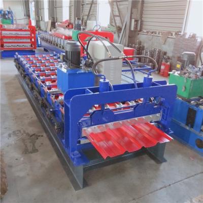Cina Rotolo trapezoidale dello strato delle mattonelle di tetto che forma muro laterale a macchina 16mm nell'ambito del H-fascio di pagina 300 in vendita