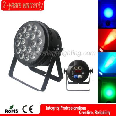 China China Stable high quality 18*10w rgbw 4 in 1 LED flat par light for sale for sale
