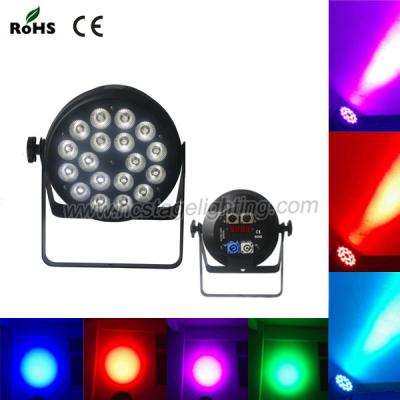 China powercon 2-year warranty dmx 32bit dimming 18*10w rgbwauv 6in1 led par light for sale