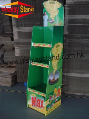 China Suportes de exposição do assoalho do cartão da impressão deslocada/exposições loja da forma à venda