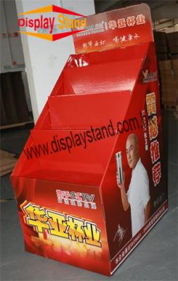 中国 台形床はコップのための破裂音のボール紙の表示を波形を付けました 販売のため