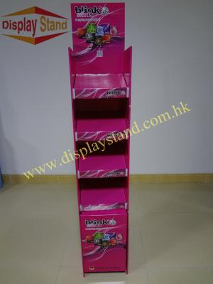 Cina Banco di mostra del pavimento del cartone di POP per Candy, stampa offset 4C con laminazione in vendita