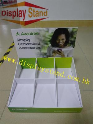 China Personalize as bandejas da exposição do cartão de PDQ, exposição material ambiental para o fone de ouvido à venda