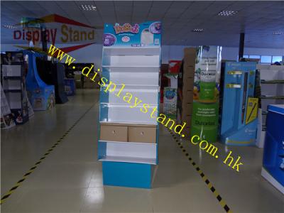 Cina Banco di mostra del pavimento del cartone per i giocattoli dei bambini, esposizione con i cassetti sullo scaffale, con LDC sulla cima in vendita