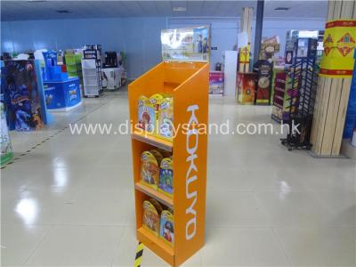 中国 ペーパー オレンジ ボール紙のカウンタートップはマットのラミネーションが付いている 3 棚を表示します 販売のため