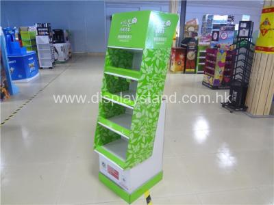 China Anunciar o cartão verde do POP indica a laminação lustrosa de 4 prateleiras à venda