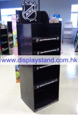 China As exposições do cartão do POP da caixa do NFL, 1C reciclável imprimiram a exposição dos brinquedos à venda