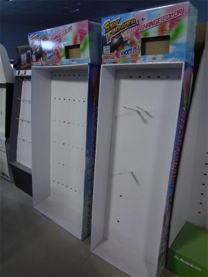 Cina Esposizione di gancio su ordinazione di posizione, banco di mostra LCD di POP del cartone materiale di carta in vendita