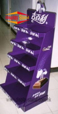 Cina Il modello dei banchi di mostra del pavimento del cartone ha stampato per cioccolato in deposito in vendita