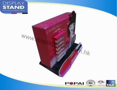 Cina L'esposizione del controsoffitto del cartone di POP per la promozione cosmetica del prodotto, personalizza il rossetto PDQ in vendita