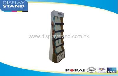 China Suporte de exposição de papel do assoalho do cartão ondulado para relógios à venda