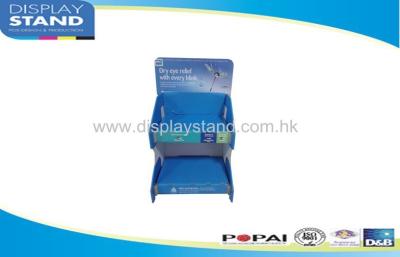 China Suporte de exposição de papel do assoalho do cartão ondulado para o vidro de água/copos na loja/supermercado à venda