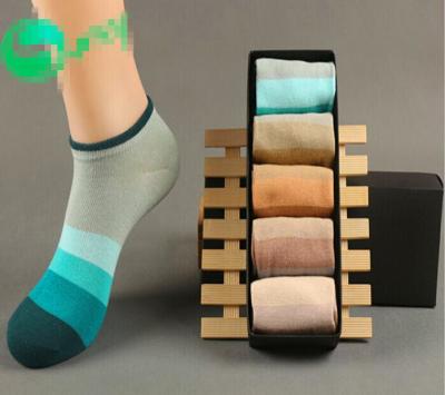 China Fashion striped ankle socks for men for sale
