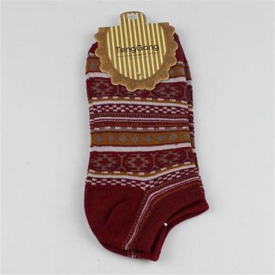 China 2015 Fashion cotton ankle socks in pattern design for sale