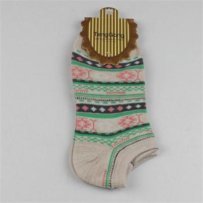 China 2015 Fashion cotton ankle socks in pattern design for sale