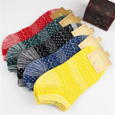 China Competitive patterned ankle socks for women for sale