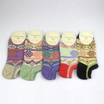 China Colorful design summer ship socks for women for sale