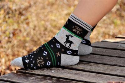 China 2015 Fashion christmas deer patterned design winter cotton hosiery for women for sale