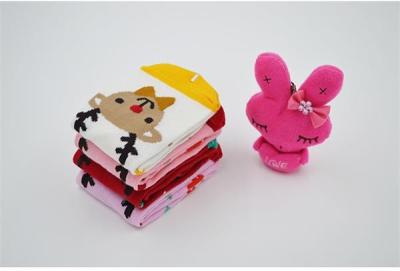 China Fancy christmas deer patterned design cotton hosiery for girls for sale