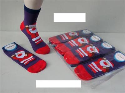 China 2015 Fashion christmas design winter eco-friendly cotton socks for women for sale