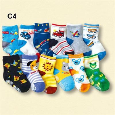 China Cute cartoon animal patterned design knitted high quality cheap terry cotton boys socks for sale