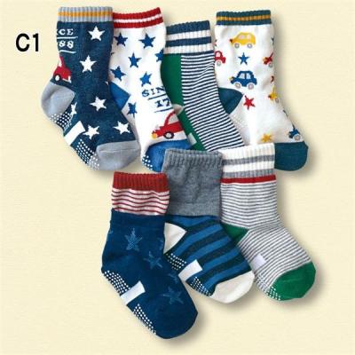 China Disposable cartoon animal patterned design knitted high quality terry cotton boys socks for sale