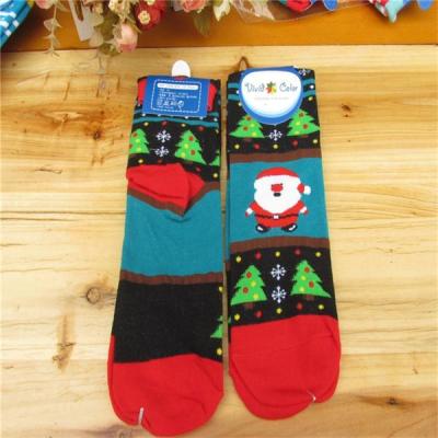 China Lovely cartoon christmas patterned design cozy cotton manufacturer socks for women for sale