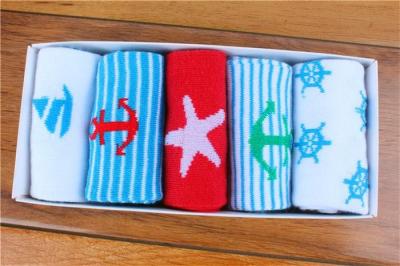 China 2015 Fashion colorful jacquard christmas gift design AZO-free cotton terry socks for baby for sale