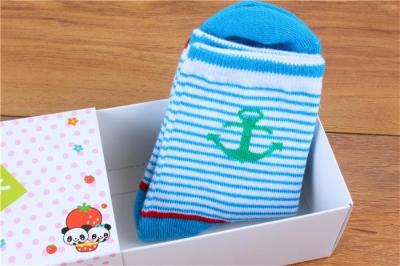 China High quality colorful jacquard christmas design cozy winter cotton terry socks for baby for sale